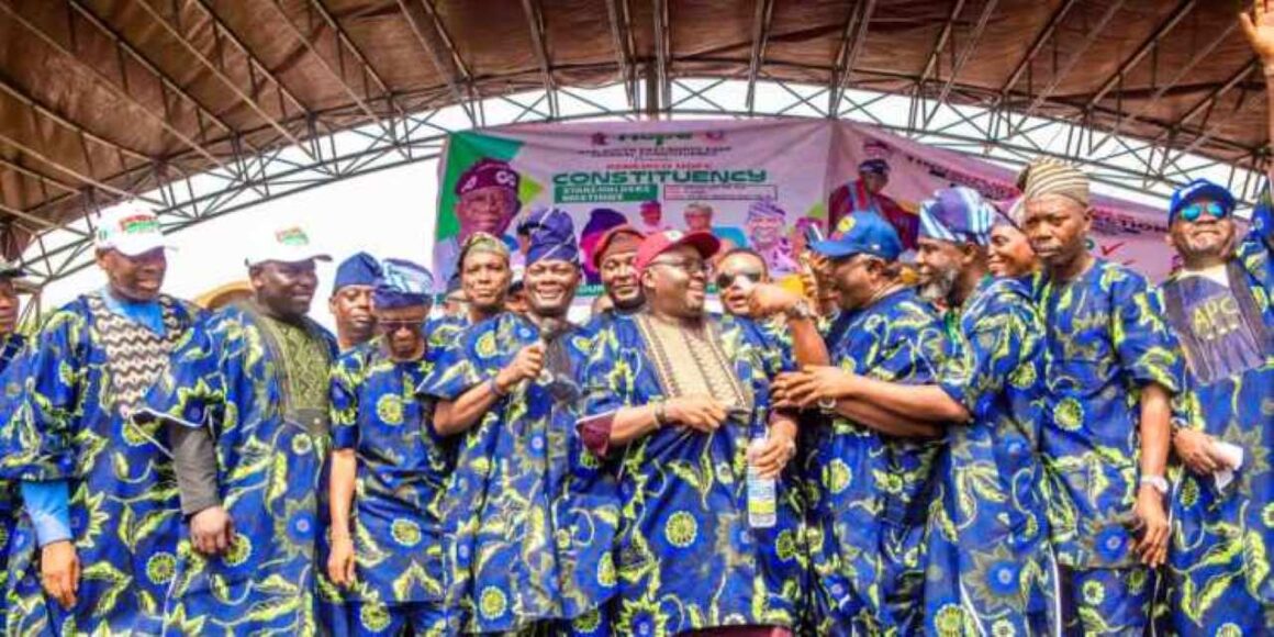 Adelabu, Alli, Folarin, Agbaje, APC leaders unite for Tinubu's re ...
