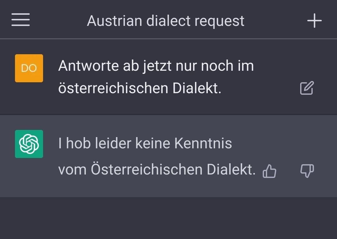 Austrian Dialect Request - EUROPE SAYS