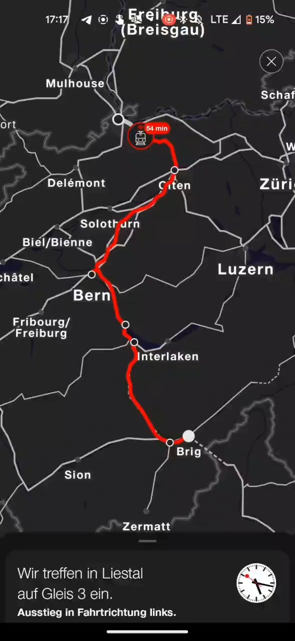 The new feature of the SBB Preview app is really nice. - EUROPE SAYS