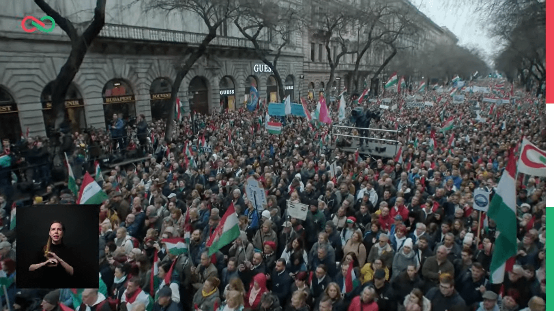 Massive Anti-Government protest in Hungary - EUROPE SAYS